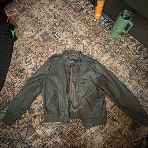 Members Only | Jackets & Coats | Members Only Black Bomber Jacket With ...